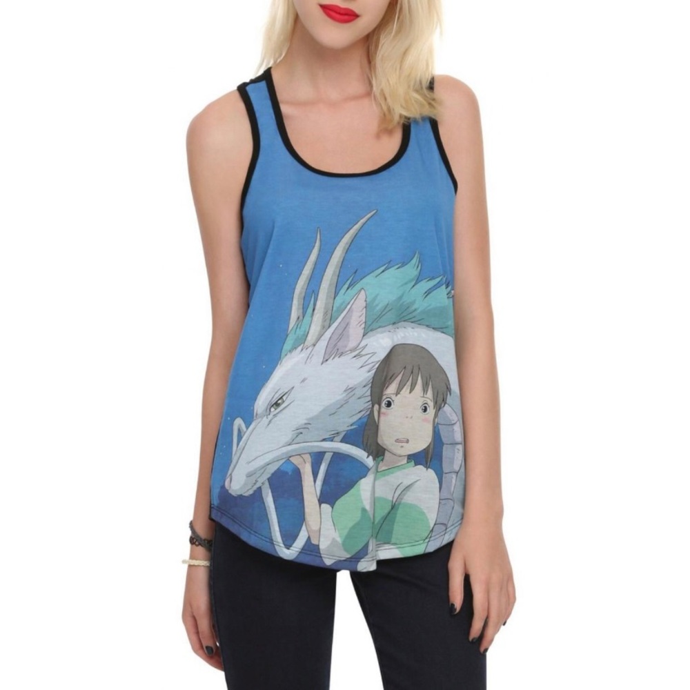 Studio Ghibli ‘Spirited Away’ Haku Chihiro Tank Top B… - Gem